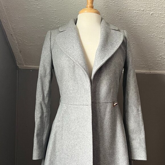 Ted Baker | Jackets & Coats | Ted Baker Gray Wool Cashmere Blend ...